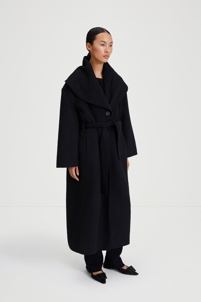 TERMOLI LONG COAT - BLACK – Stylein